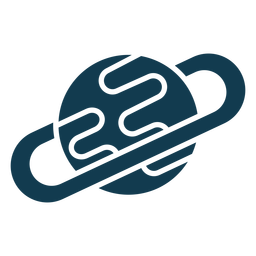 Planet With Ring Geometric Cut Out PNG & SVG Design For T-Shirts