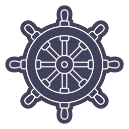 Blue Ship Rudder Cut Out PNG & SVG Design For T-Shirts