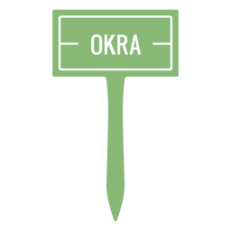 Okra Sign Cut Out PNG & SVG Design For T-Shirts