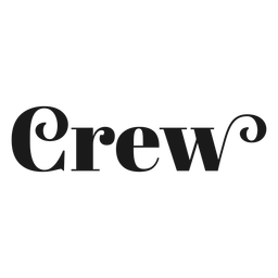 Crew Phrase Lettering PNG & SVG Design For T-Shirts