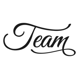 Team Cursive Label Stroke PNG & SVG Design For T-Shirts