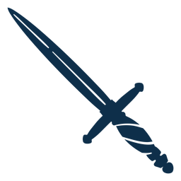 Blue Sword Cut Out PNG & SVG Design For T-Shirts