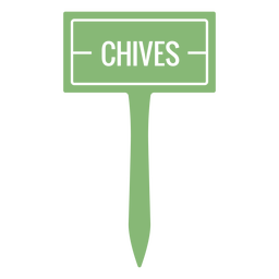 Chives Sign Cut Out PNG & SVG Design For T-Shirts