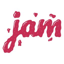 Jam Lettering PNG & SVG Design For T-Shirts