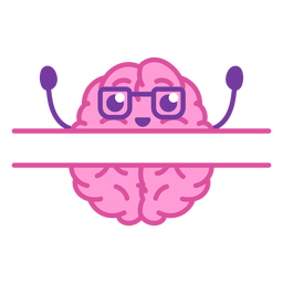 Cheering Brain Color Stroke PNG & SVG Design For T-Shirts