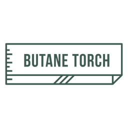Butane Torch Tool Label Stroke PNG & SVG Design For T-Shirts