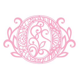 Pretty Number 0 Mandala Design PNG & SVG Design For T-Shirts