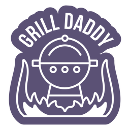 Grill Daddy Cut Out PNG & SVG Design For T-Shirts