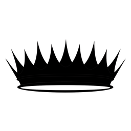 Spiked Crown Cut Out PNG & SVG Design For T-Shirts