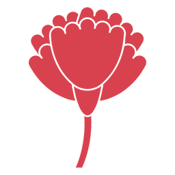 Red Flower Cut Out PNG & SVG Design For T-Shirts