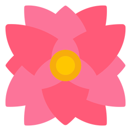 Triangular Shape Flower Flat PNG & SVG Design For T-Shirts