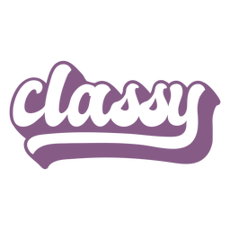 Classy Label Cut Out PNG & SVG Design For T-Shirts