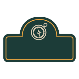 Compass Camping Label PNG & SVG Design For T-Shirts