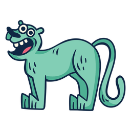 Funny Puma Cartoon PNG & SVG Design For T-Shirts