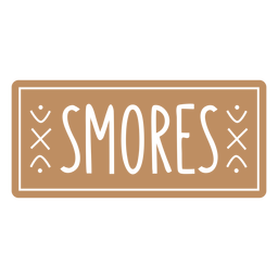 Smores Label Cut Out PNG & SVG Design For T-Shirts