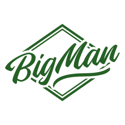 Big Man Badge PNG & SVG Design For T-Shirts