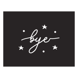 Bye Sign Cut Out PNG & SVG Design For T-Shirts