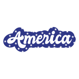 America USA Lettering Cut Out Badge PNG & SVG Design For T-Shirts