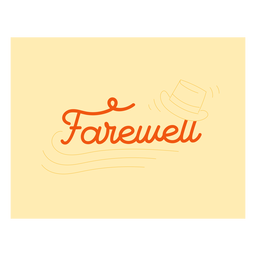 Farewell Lettering Stroke Quote PNG & SVG Design For T-Shirts