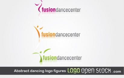 Abstract Dancing Logo Figures Vector Download