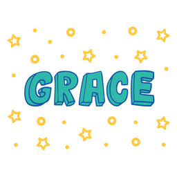 Grace Badge PNG & SVG Design For T-Shirts