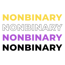 Nonbinary Badge PNG & SVG Design For T-Shirts