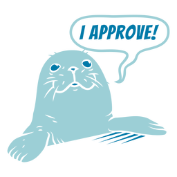 Design PNG E SVG De Eu Aprovo Selo Para Camisetas