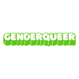 Genderqueer Cut Out PNG & SVG Design For T-Shirts