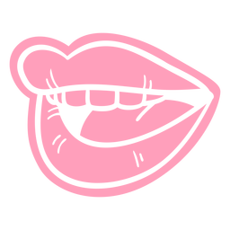 Open Smiling Mouth Cut Out PNG & SVG Design For T-Shirts