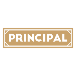 Principal Label Cut Out PNG & SVG Design For T-Shirts