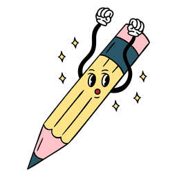 School Pencil Cartoon PNG & SVG Design For T-Shirts