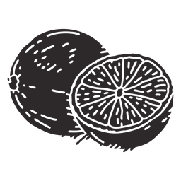 Split Lime Cut-out PNG & SVG Design For T-Shirts