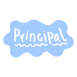 Principal Badge Cut Out PNG & SVG Design For T-Shirts