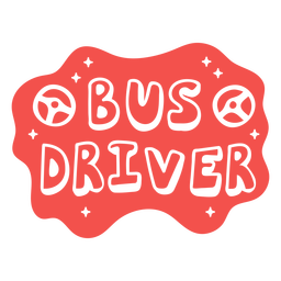 Bus Driver Cut Out Badge PNG & SVG Design For T-Shirts