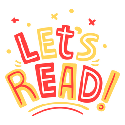 Lets Read Badge PNG & SVG Design For T-Shirts