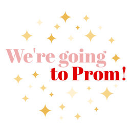 Prom Party Sparkly Badge PNG & SVG Design For T-Shirts