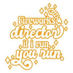 Fireworks Sparkly Lettering PNG & SVG Design For T-Shirts