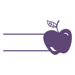 Apple Fruit Food Label PNG & SVG Design For T-Shirts