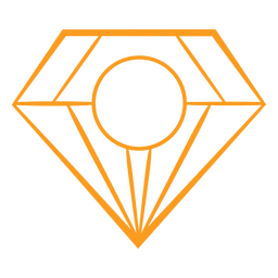 Diamond Stone Stroke Label PNG & SVG Design For T-Shirts