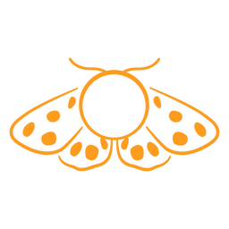 Moth Insect Flying Label PNG & SVG Design For T-Shirts