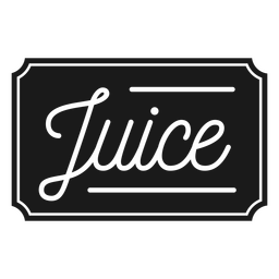 Juice Lettering Label Cut Out PNG & SVG Design For T-Shirts