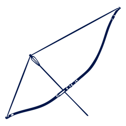 Drawn Yabusame Bow Silhouette PNG & SVG Design For T-Shirts