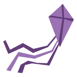 Purple Kite PNG & SVG Design For T-Shirts