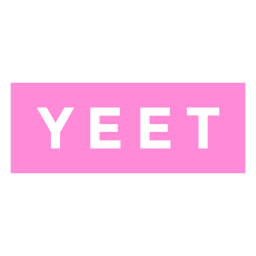 Yeet Flat Word PNG & SVG Design For T-Shirts