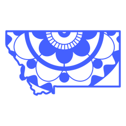 States Mandala Montana PNG & SVG Design For T-Shirts