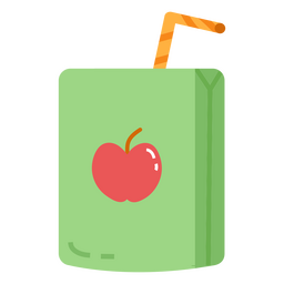 Apfelsaft Mit Stroh PNG- Und SVG-Design Für T-Shirts