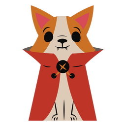 Vampire Fox Flat Halloween PNG & SVG Design For T-Shirts