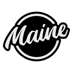 Maine Brushed Lettering PNG & SVG Design For T-Shirts