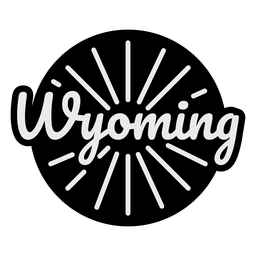 Wyoming Cursive Lettering PNG & SVG Design For T-Shirts