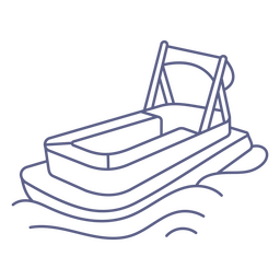 Launch Boat Drawing PNG & SVG Design For T-Shirts
